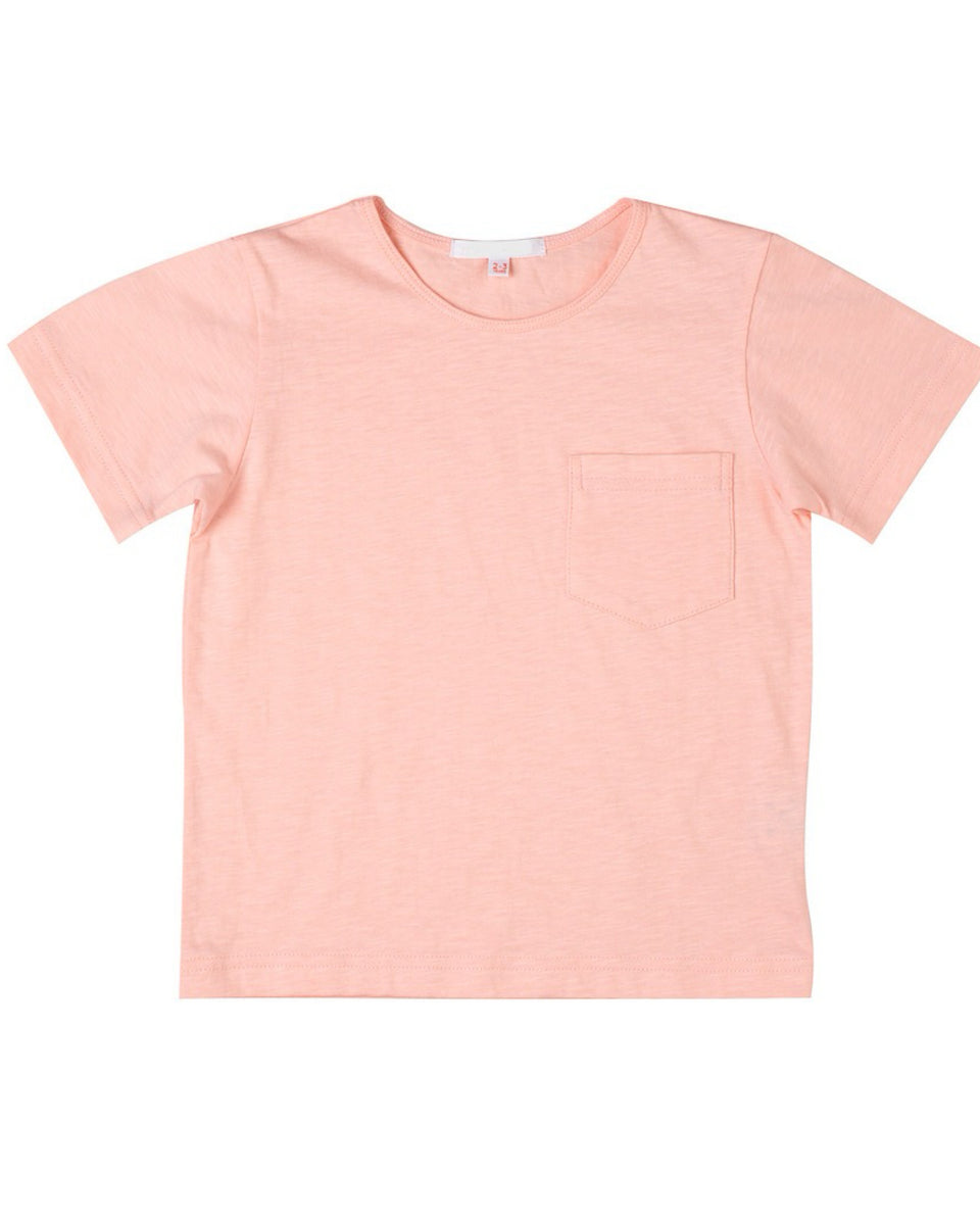 Light Pink Pocket T-Shirt – Mauricio & Miranda Kid's Boutique