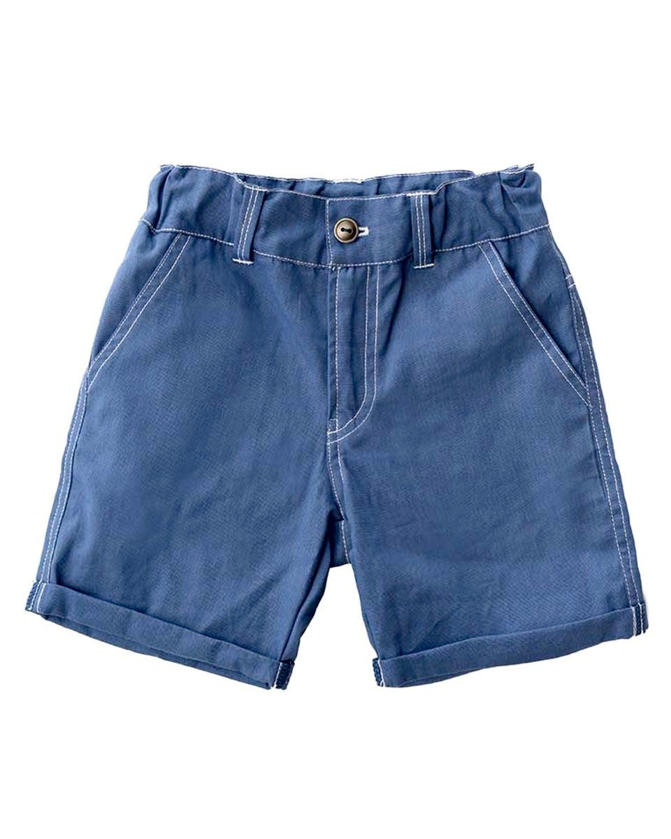 French Blue Boy Short – Mauricio & Miranda Kid's Boutique